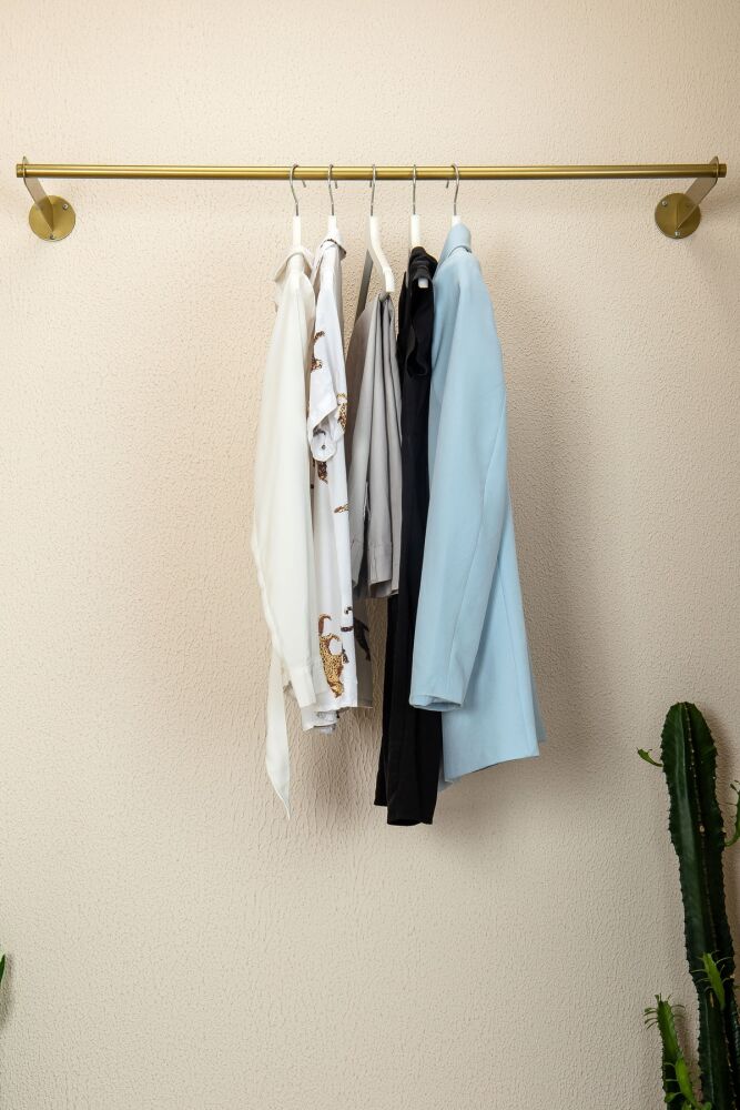 Gold Metal Solid Circle Duvara Monte Askılık Elbise Askılığı ...